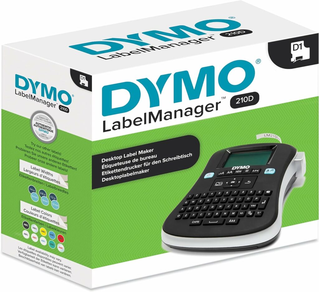 DYMO Label Maker | LabelManager 210D All-Purpose Portable Label Maker ...