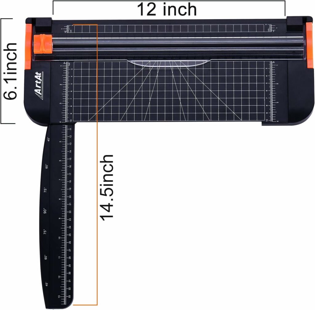 ArtAt A4 Paper Cutter Guillotine:12 Inch Straight Cutting Paper Trimmer ...